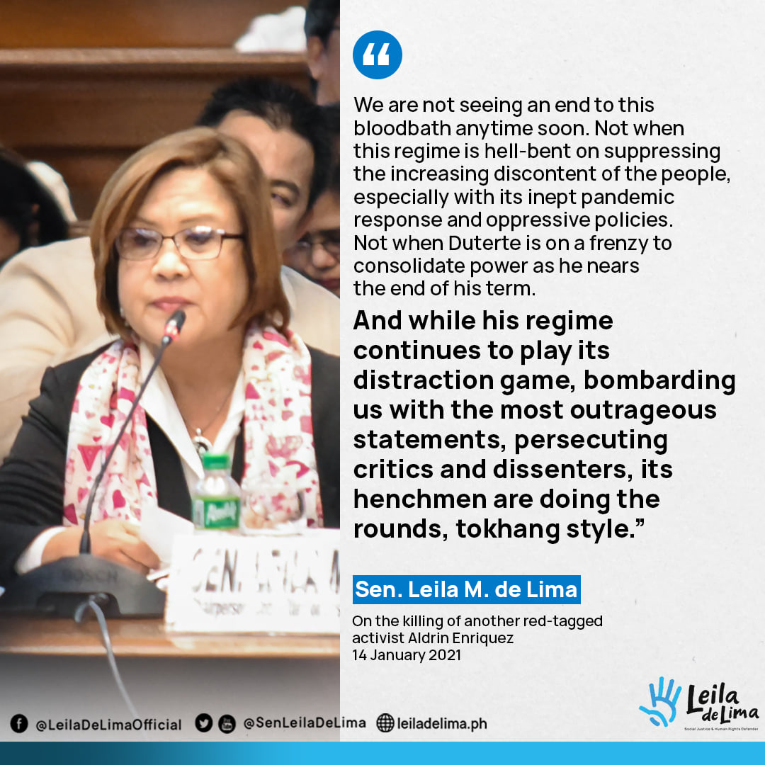 Dispatch from Crame No. 1,017: Sen. Leila M. de Lima on the killing of ...